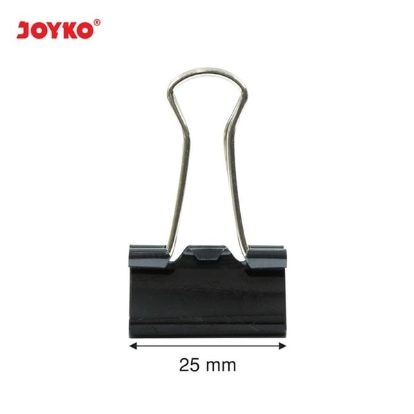 Jual Binder Clip Joyko No.111 - Ukuran 25mm | 12 Pcs | Hitam