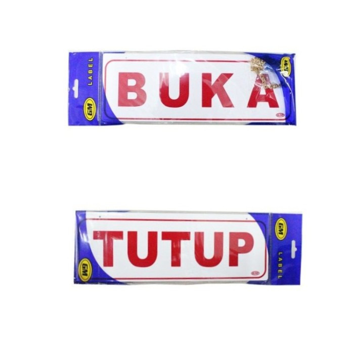 Sign Label BUKA TUTUP Besar
