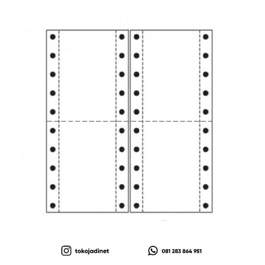 Jual kertas Continuous Form 4 ply PPOB