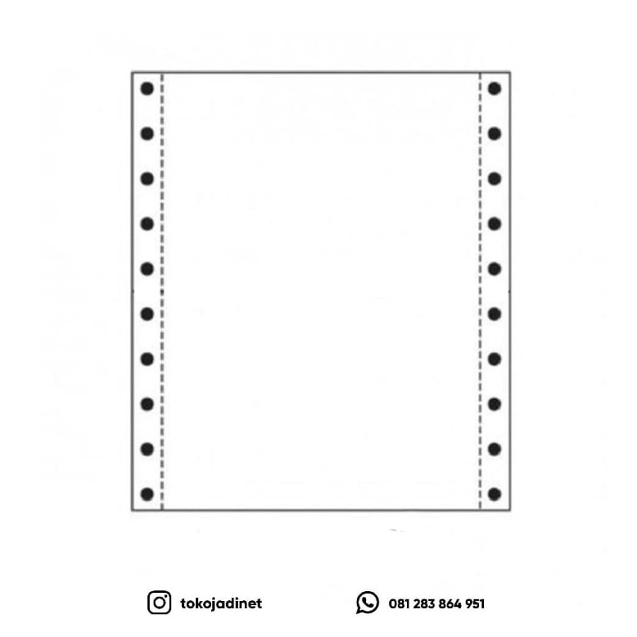 Jual Kerta Continuous Form 1 Ply paperline