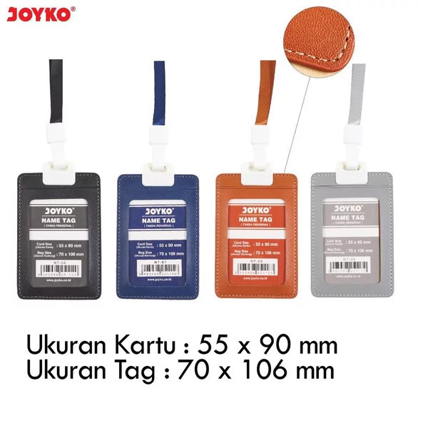 Harga Name Tag kulit termasuk Tali gantungan Joyko