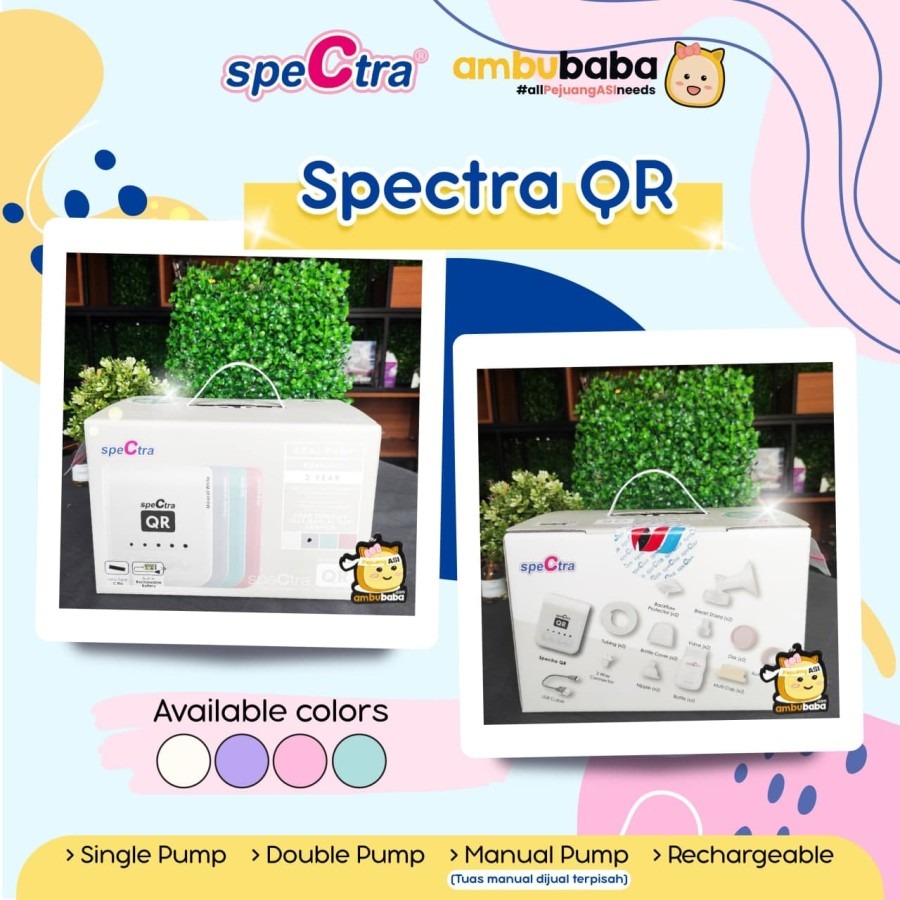 Spectra QR Dual Pump Rechargeable Pompa ASI Elektrik