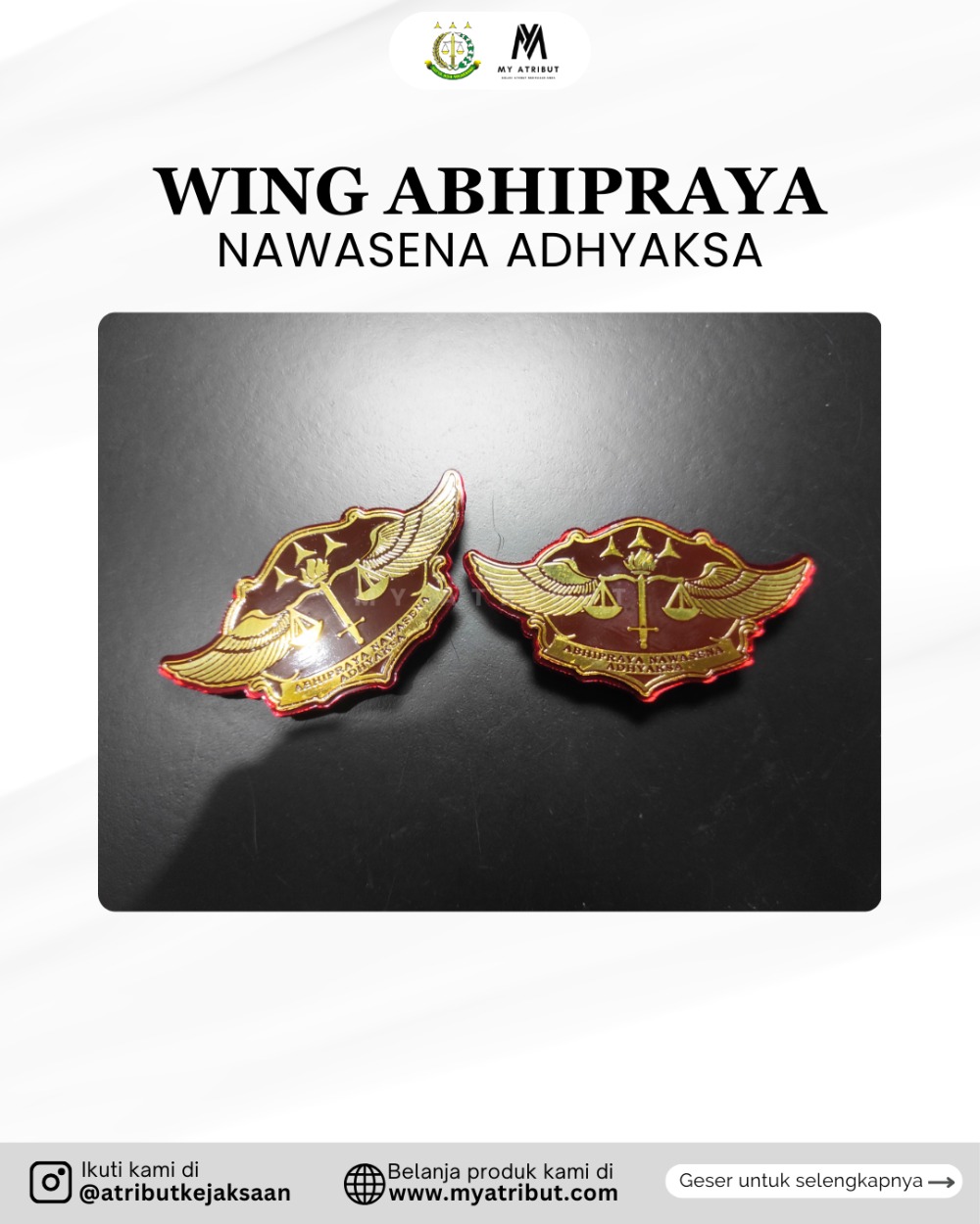 Wing Abhipraya Nawasena Adhyaksa Akrilik Merah