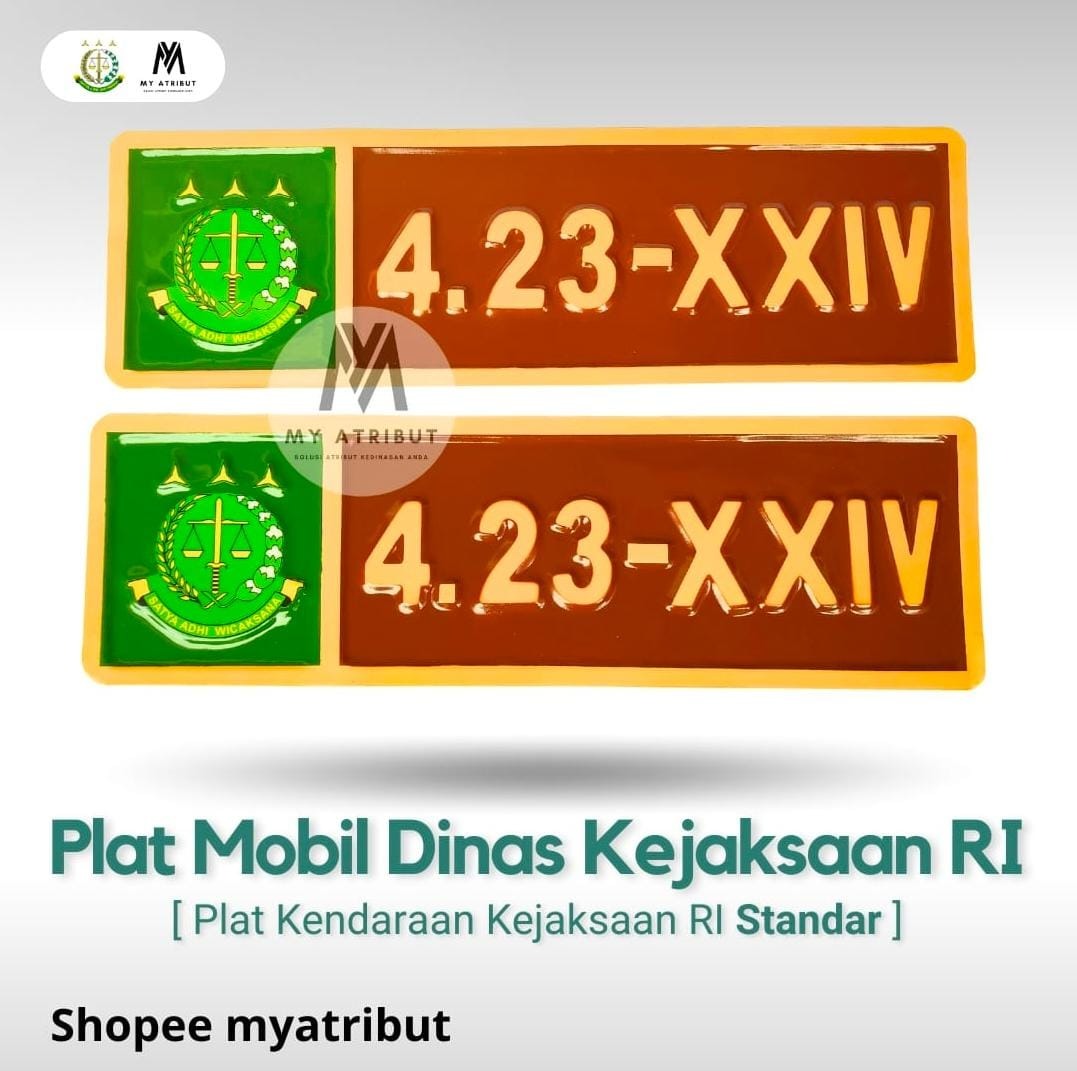 Plat Kendaraan Mobil Dinas Kejaksaan RI