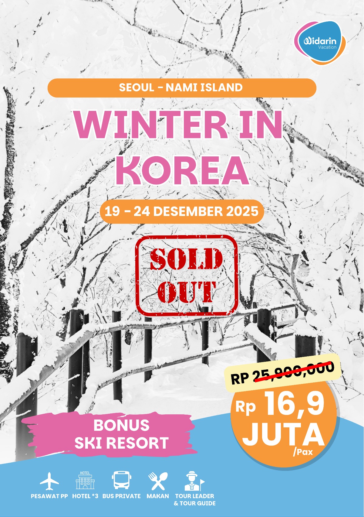 WINTER IN KOREA 19 - 24 DESEMBER 2025 BY GARUDA INDONESIA
