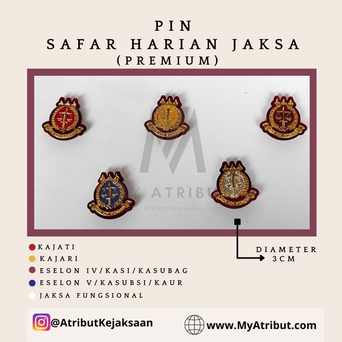 Pin Safari Harian Jaksa Premium