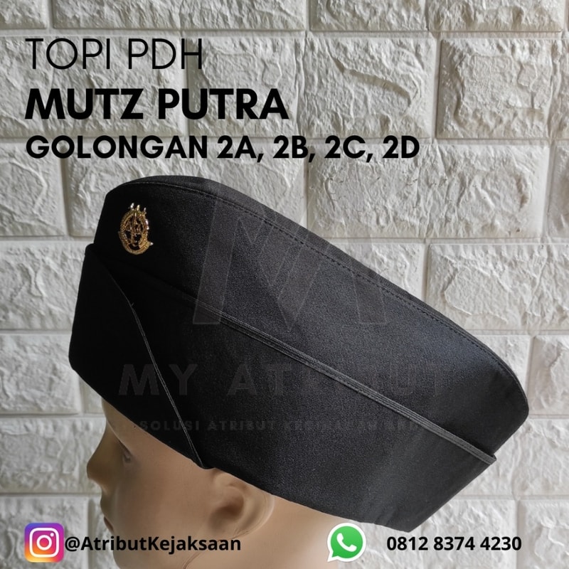 Topi PDH (mutz) Golongan 2A 2B 2C 2D Putra
